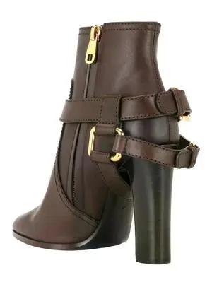 Dolce & Gabbana Buckled Ankle Booties - Brown