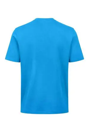 Tommy Hilfiger Logo-embroidered Cotton T-shirt - Blue