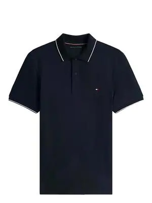 Tommy Hilfiger Performance Stripe-details Polo Shirt - Blue