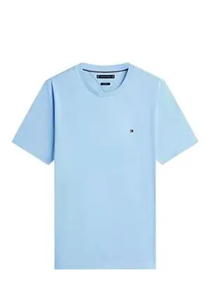 Tommy Hilfiger Logo-embroidery Regular-fit T-shirt - Blue