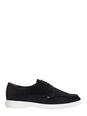 Tommy Hilfiger Suede Moc Toe Derby Shoes - Blue