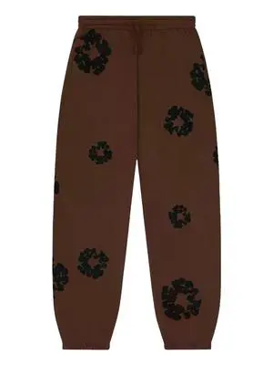 DENIM TEARS Cotton Wreath Track Pants - Brown