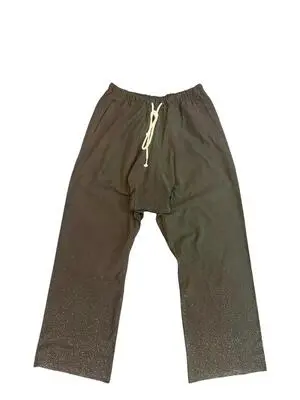 SECND SLF Vintage Flooded Embellished Track Pants - Brown