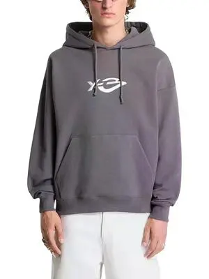 Y3 Liquid Logo Hoodie - Grey