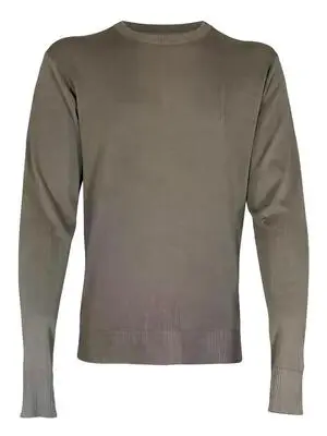 MANUEL RITZ Crew Neck Fine Knit Sweater - Brown