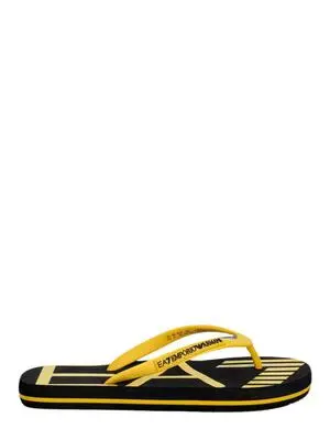 EA7 Logo Lettering Flip-flop - Black