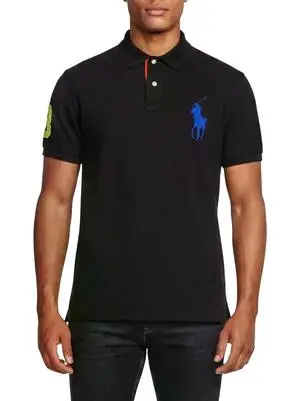 Polo Ralph Lauren Logo-embroidered Polo Shirt - Black