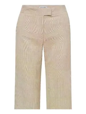 Veronica Beard Broderick Check-pattern Straight Leg Trousers - Neutrals