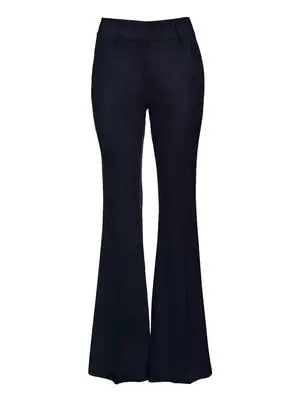 Gabriela Hearst Rhein Mid-rise Flared Trousers - Blue
