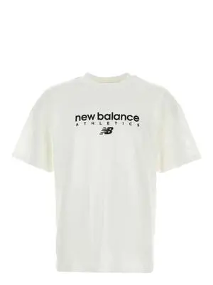 NEW BALANCE Trackside Cotton T-shirt - White