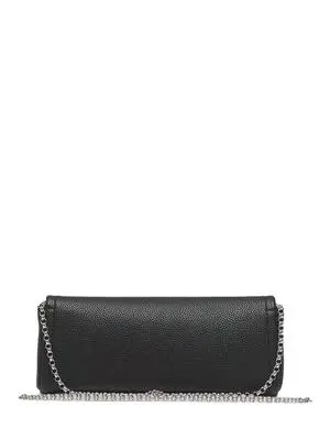 Calvin Klein Plaque Chain Strap Clutch Bag - Black