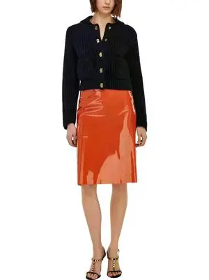 FERRAGAMO Gancini Button Cardigan - Blue