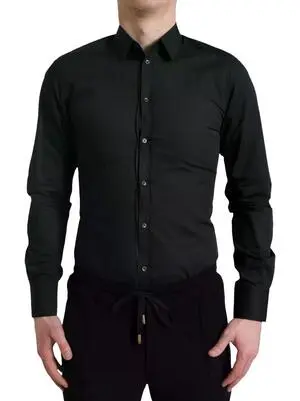 Dolce & Gabbana Button-up Cotton Shirt - Black