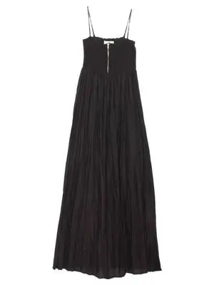 MULLER OF YOSHIOKUBO Maxi Dress With Zip Front Detail - Black