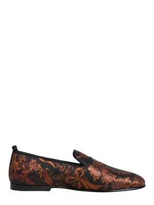Dolce & Gabbana Floral Jacquard Loafers - Black