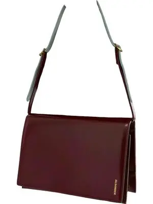 JIL SANDER File Shoulder Bag - Red