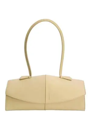 JIL SANDER Linea Piped Leather Shoulder Bag - Neutrals