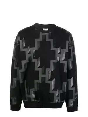 COUNTY OF MILAN Logo-print Cotton Sweatshirt - Black
