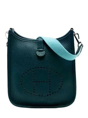 Hermès Hermès Clemence Evelyne 16 Amazone Crossbody Bag Blue