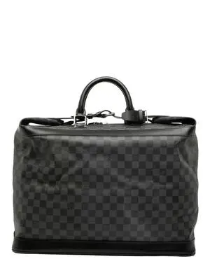 LOUIS VUITTON Damier Graphite Grimaud Travel Bag - Black