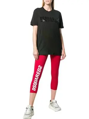 Dsquared2 Logo Print T-shirt - Black