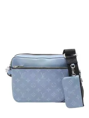 LOUIS VUITTON Monogram Taigarama Trio Messenger Bag - Blue