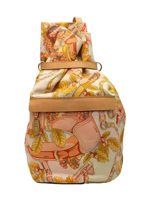 Loewe Botanical Printed Canvas Backpack - Neutrals