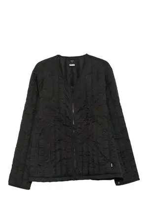 Rains Quilted Zip-up Jacket - Black
