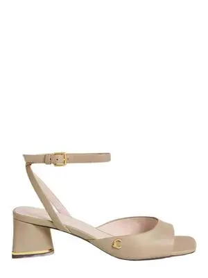 COCCINELLE Buckle-fastening Block-heel Sandals - Neutrals