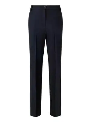 Pinko Stretch Wool-blend Cigarette Trousers - Blue