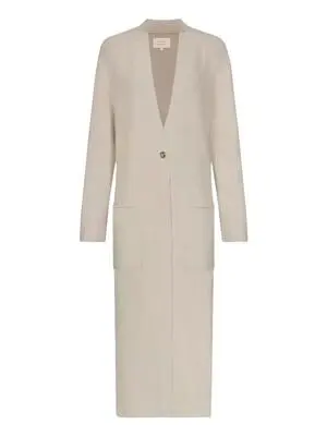 Loulou De Saison Longline Cardigan - Neutrals