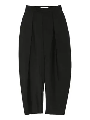 RÓHE Pleated Wide-leg Trousers - Black