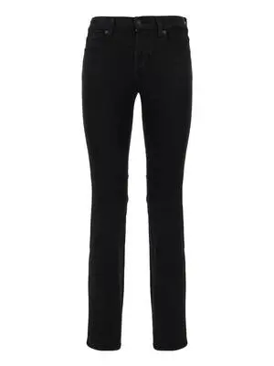 7 For All Mankind Kimmie Straight-leg Jeans - Black
