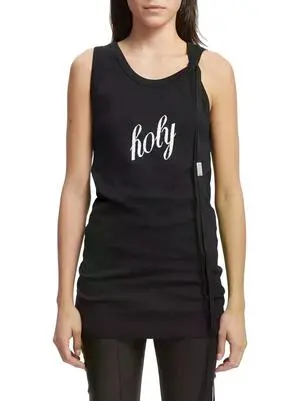 ANN DEMEULEMEESTER Seva Holy Tank Top - Black