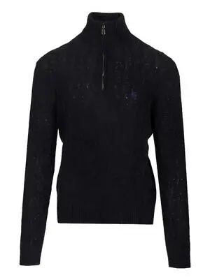 Etro Quarter-zip Cashmere Sweater - Blue