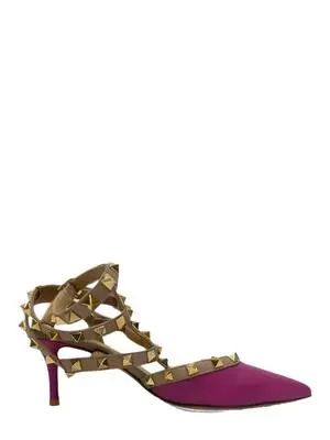 Valentino Garavani Rockstud Strappy Sandals - Brown