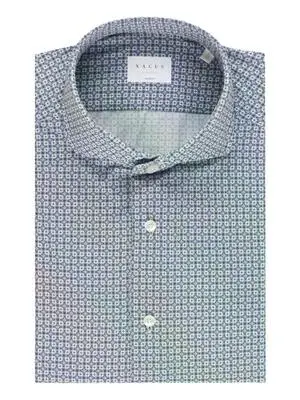 XACUS Active Shirt Floral-print Shirt - Blue