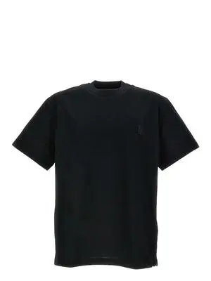 WOOYOUNGMI Logo-patch Cotton T-shirt - Black