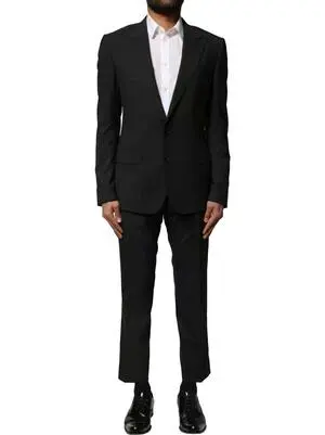 Dolce & Gabbana Single-breasted Notched-lapel Suit - Black