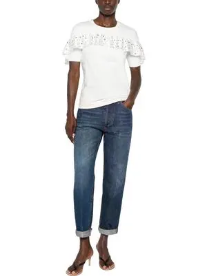 DONDUP Turn-up Hem Jeans With Faded Effect - Blue