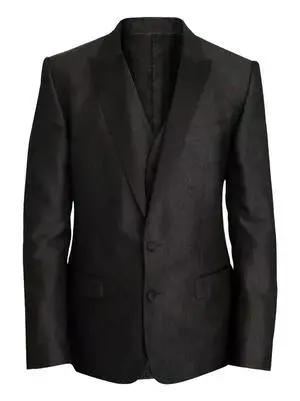 Dolce & Gabbana Martini Textured Blazer - Black