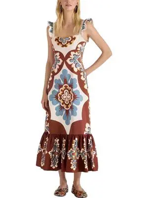 La DoubleJ La DoubleJ Palazzo Placede Dress Brown