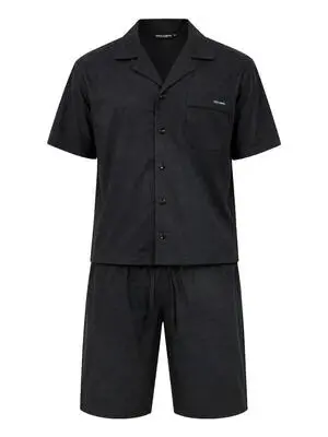 Dolce & Gabbana Logo-pattern Pyjama Set - Black