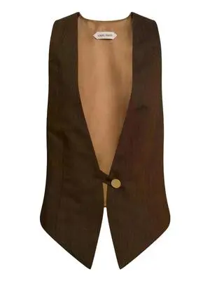 Alberta Ferretti Button-fastening Waistcoat - Brown