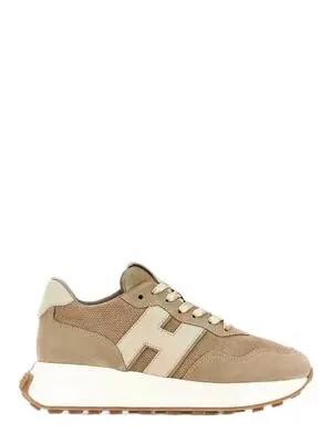 Hogan H641 Suede Sneakers - Neutrals