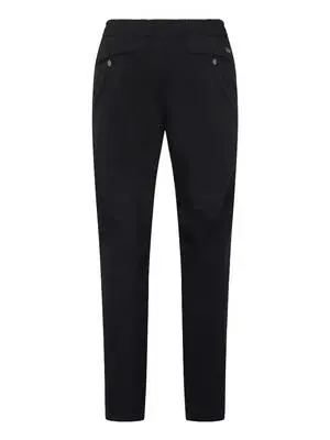 Paul & Shark Elasticated Waistband Skinny Trousers - Blue