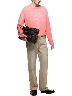 Acne Studios Sprayed 1996 Logo T-shirt - Pink