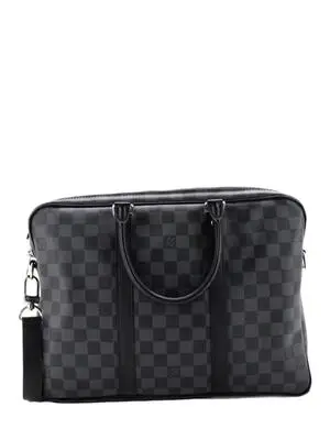 LOUIS VUITTON Porte-documents Voyage Briefcase Damier Graphite Pm - Black