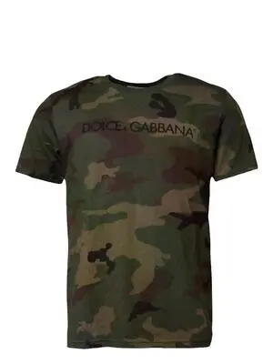 Dolce & Gabbana Camouflage-print T-shirt - Green