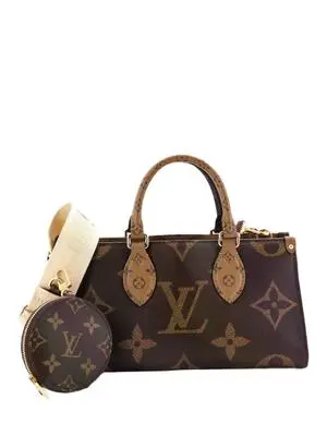 LOUIS VUITTON Onthego Tote Reverse Monogram Giant East West Shoulder Bag - Brown